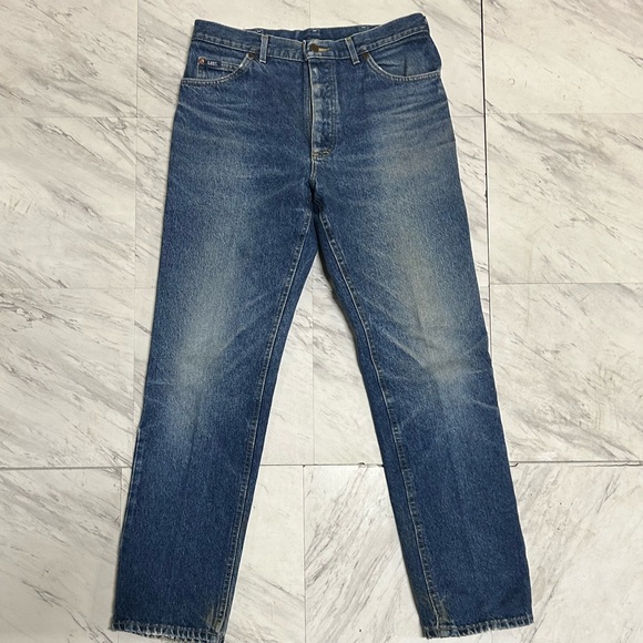 Lee | Jeans | Vintage 8s Lee Button Fly Classic Blue Denim Jeans | Poshmark